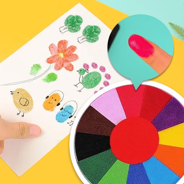 Sada omyvatelných barev na prsty pro děti | ARTDABS – Superzebra.cz